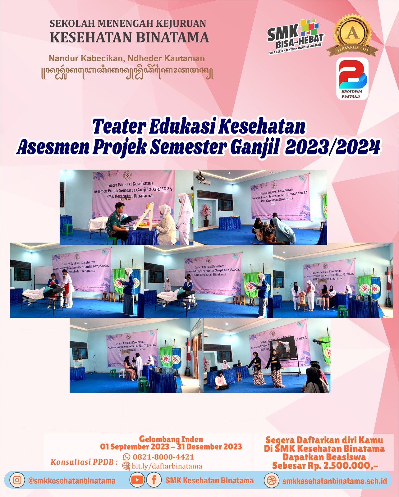 ASESMEN PROJEK SEMESTER GANJIL TEATER EDUKASI KESEHATAN TAHUN PELAJARAN 2023/2024 - SMK ...